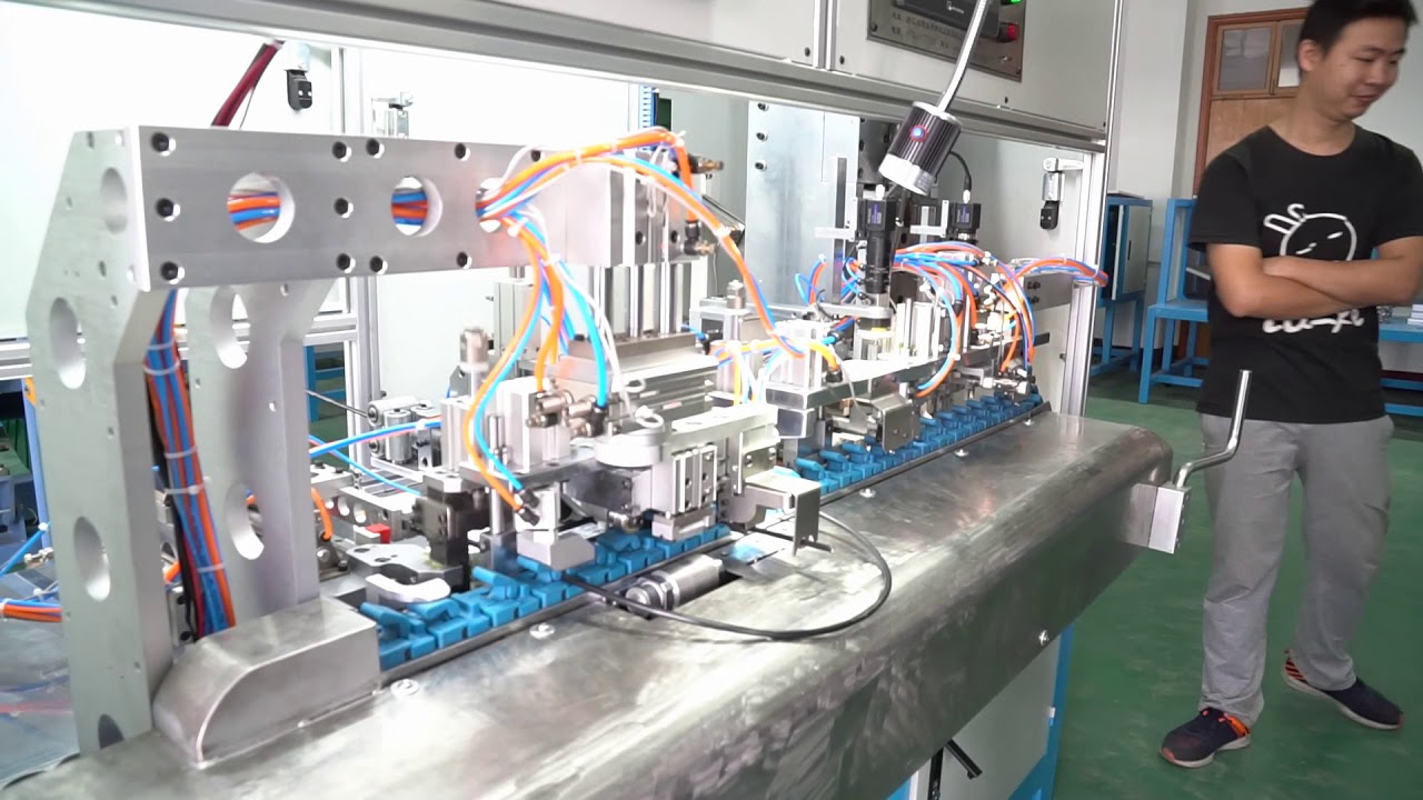 New design fully automatic plug insert crimping machines - YouTube