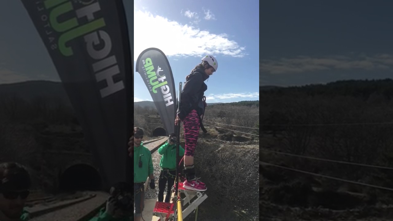 Bungee jumping fail real - YouTube