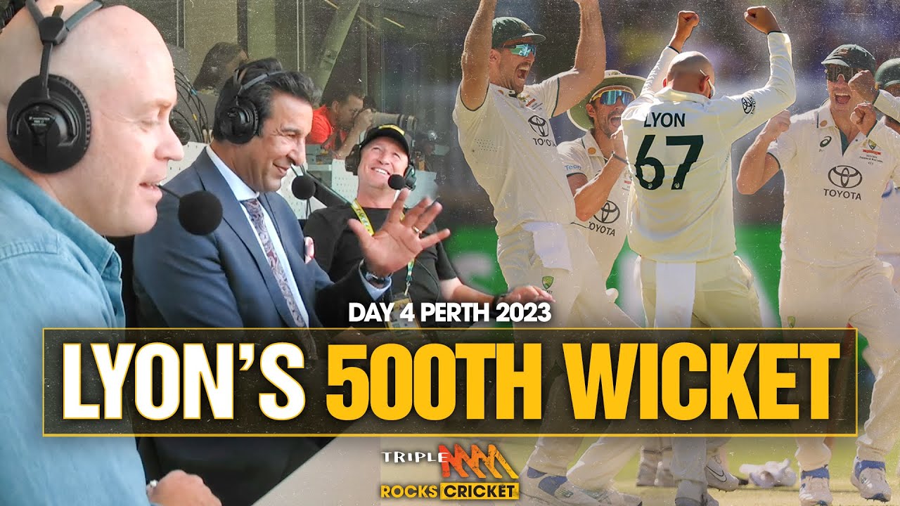Nathan Lyon's 500th Test Wicket | Triple M Cricket - YouTube