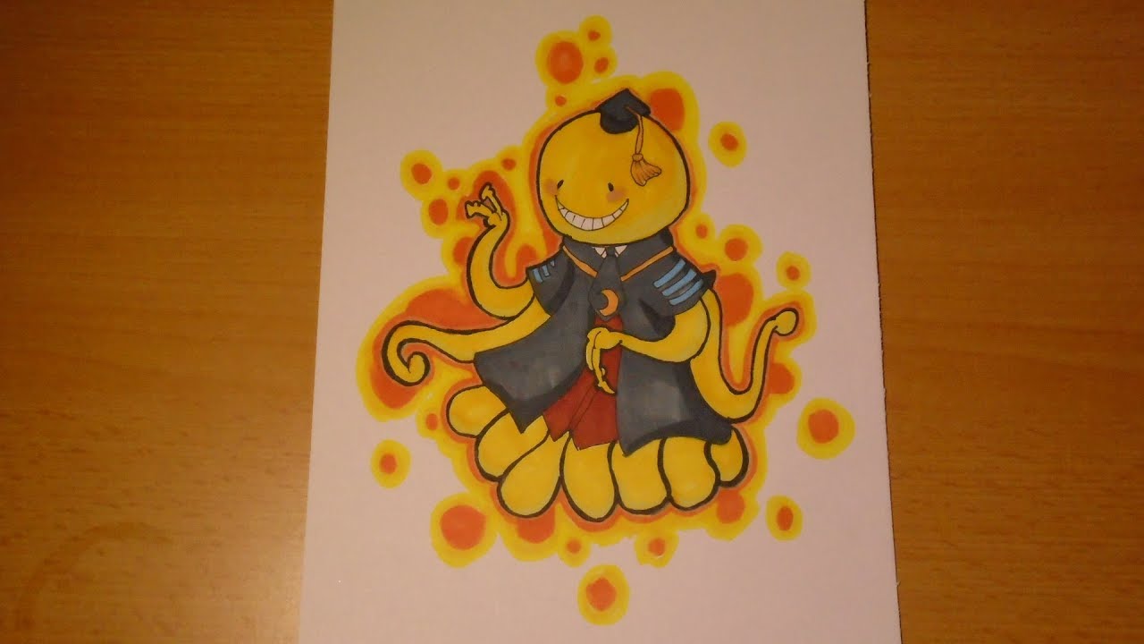 Drawing Korosensei From Assassination Classroom - YouTube