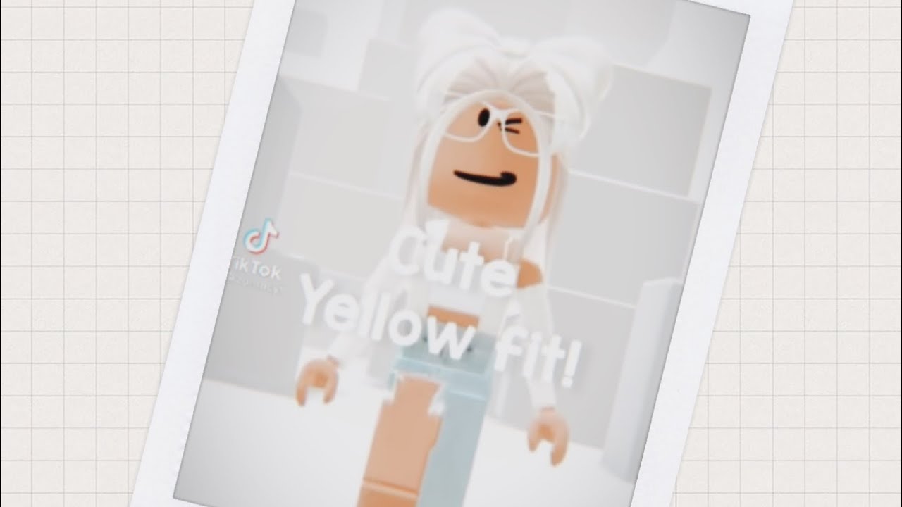 Cute pastel yellow roblox avatar for 400 rbx to 73 rbx - YouTube
