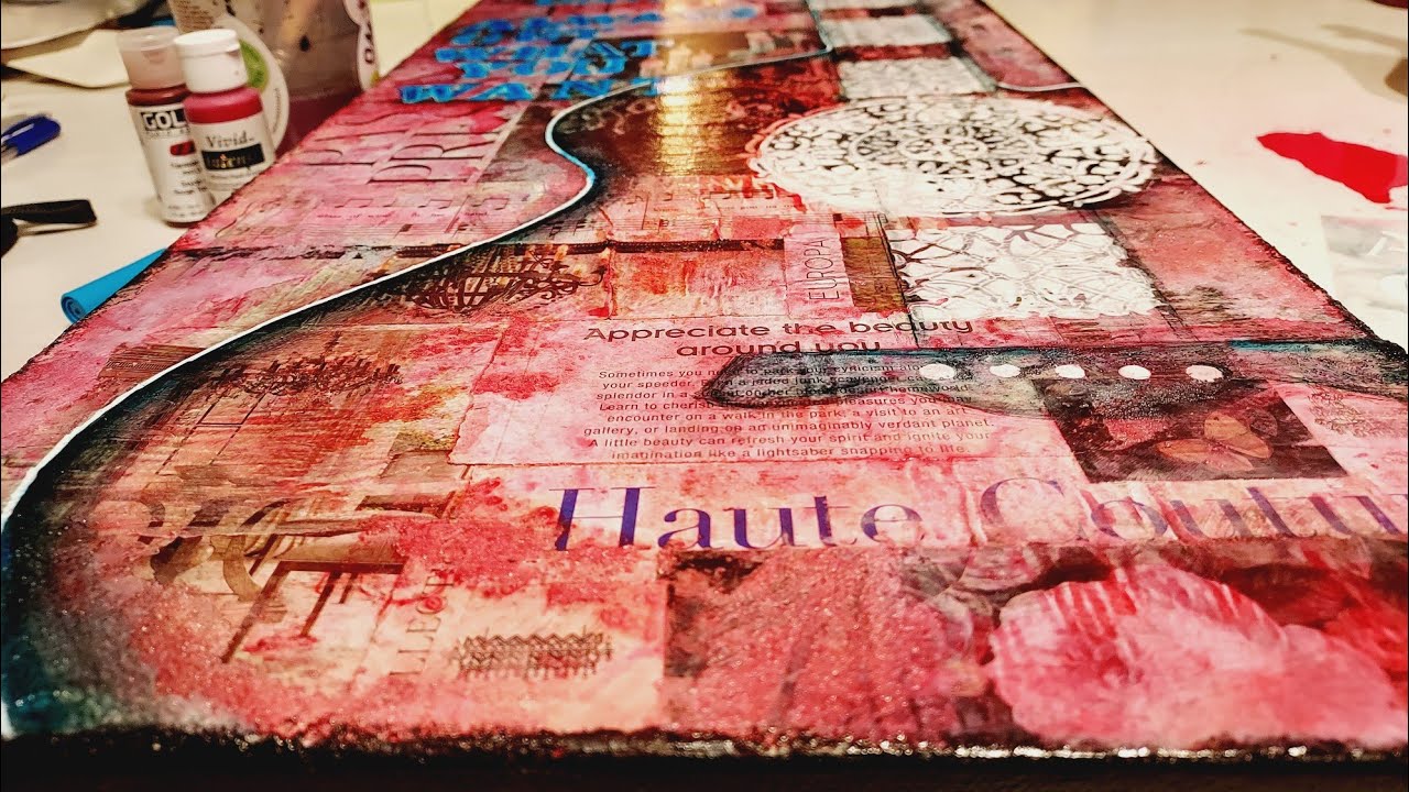 HOW TO create an ABSTRACT COLLAGE with Texture - YouTube