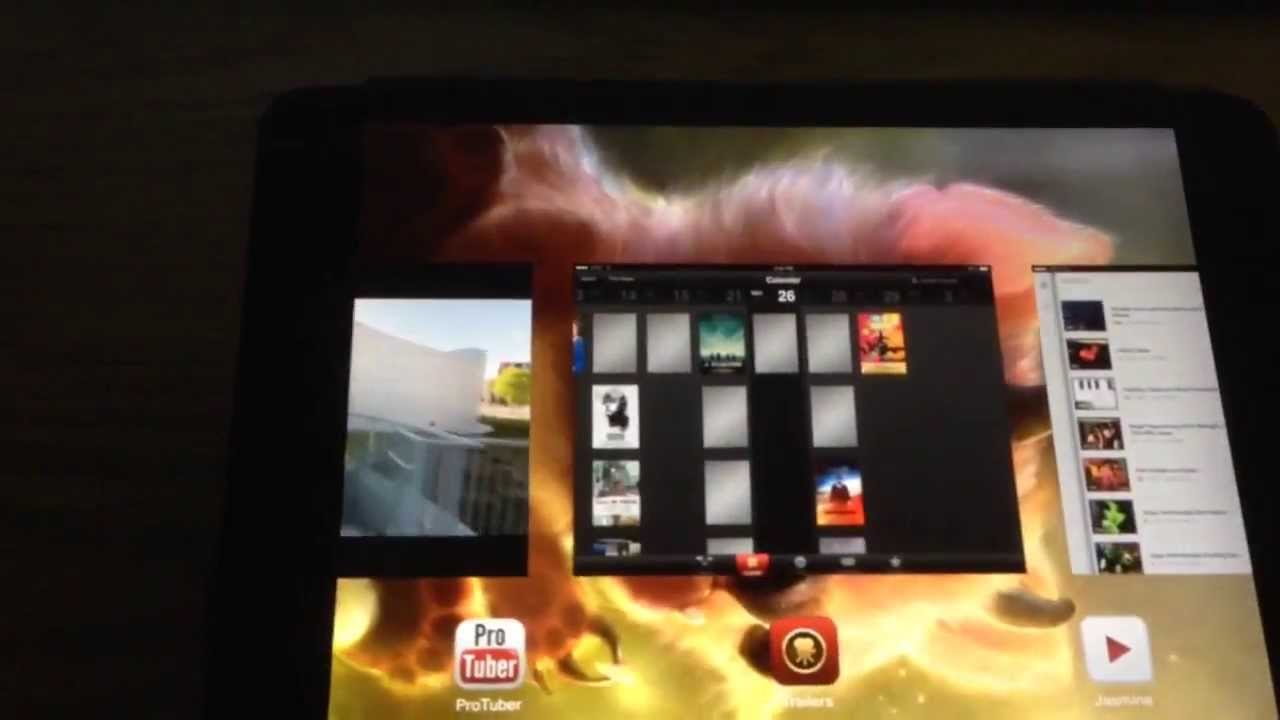 iOS 7 active video on iPad mini task switcher - YouTube