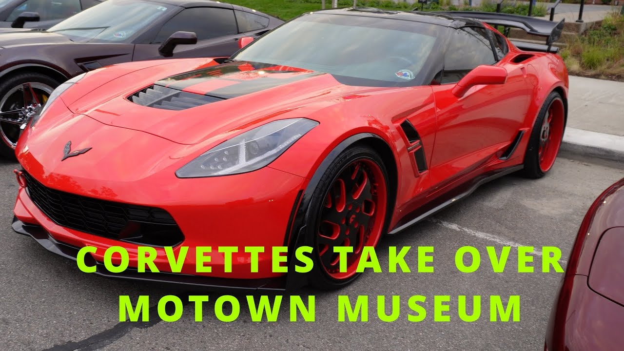 Corvette Cars and Coffee at Motown Museum - YouTube