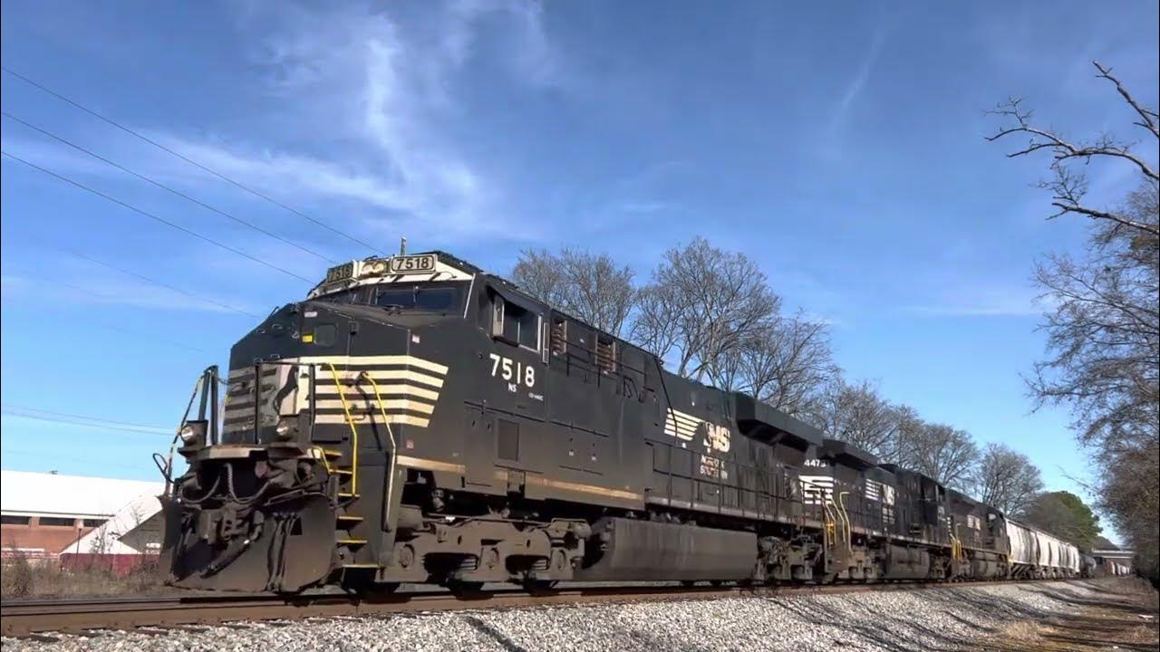 NS ES44DC 7518 Leads Manifest 131 on 1/9/23 - YouTube