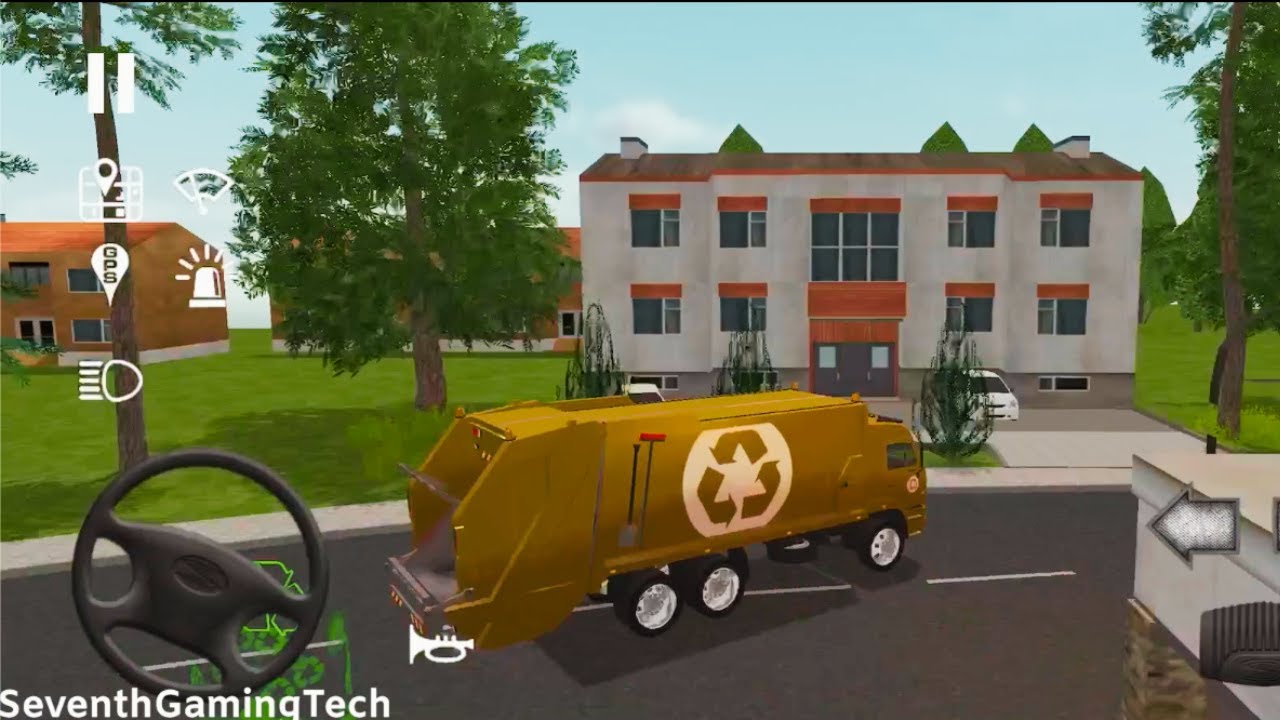 Urban City Daily Garbage Truck 🚛 Rear Loader 🚛 Trash Truck Simulator ...