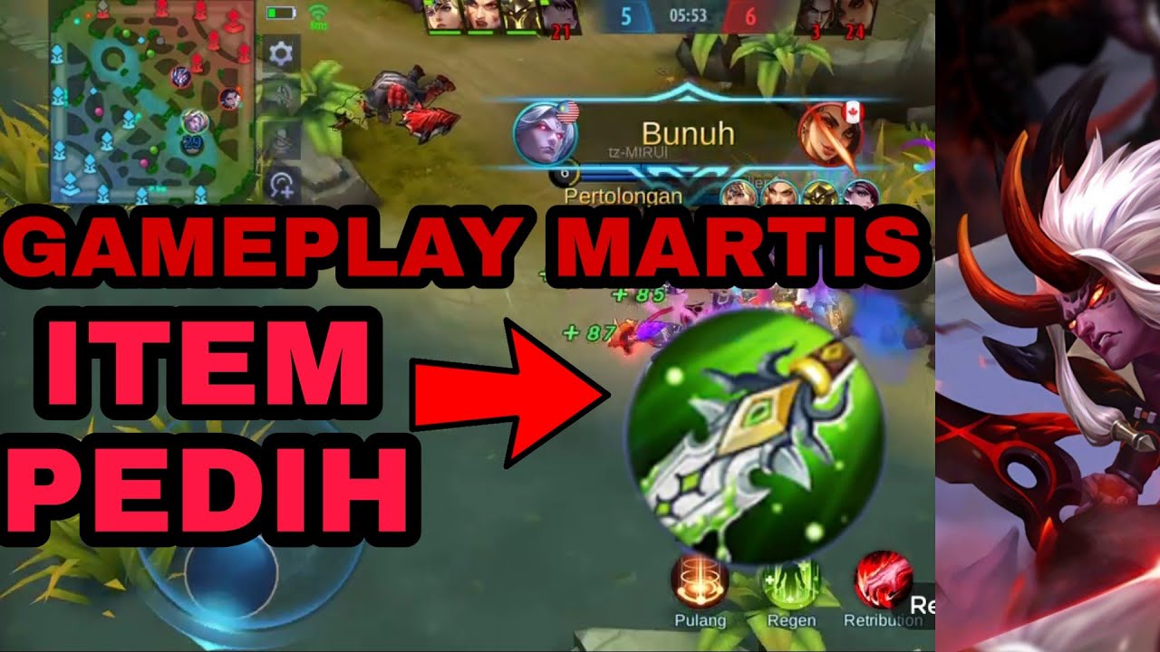 Mobile Legend Martis Fighter Paling pedih and item Martis - YouTube
