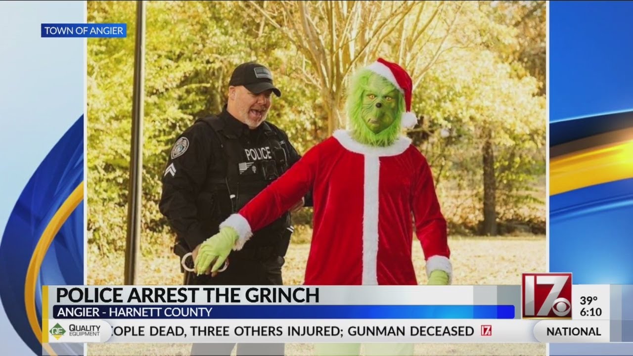 Angier police arrest the Grinch - YouTube