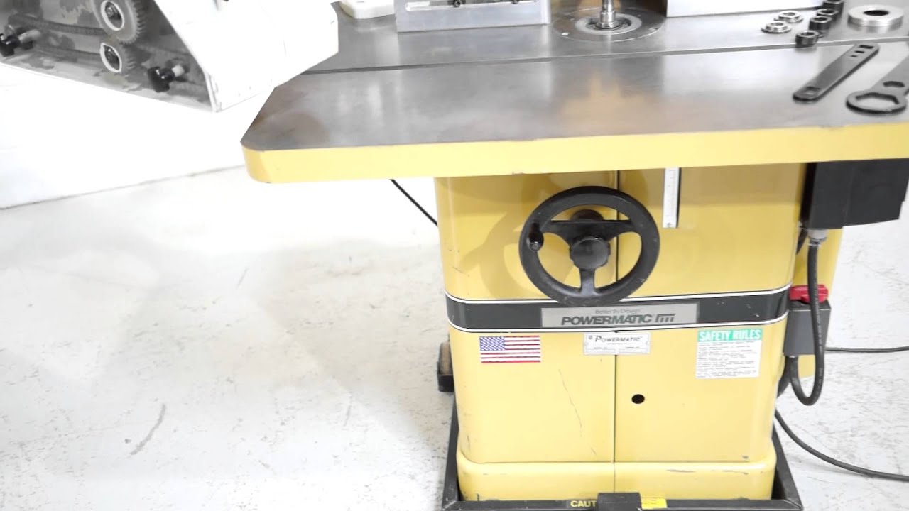 POWERMATIC SINGLE PHASE NO 27 SHAPER W/ POWERFEED - YouTube