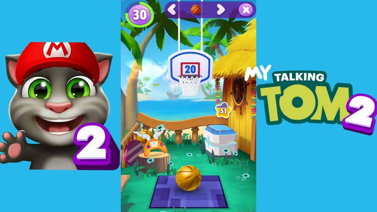 I Broke The World Record In Talking Tom Basketball - YouTube