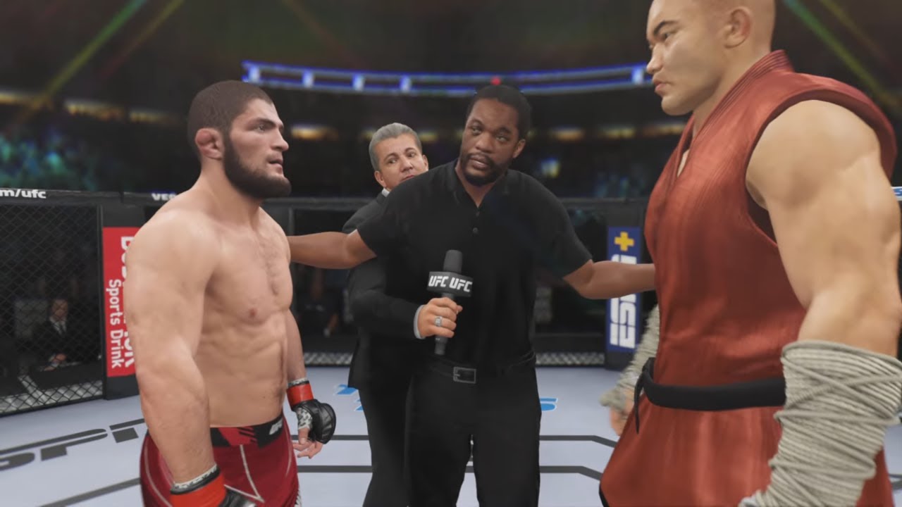 UFC 4 - Khabib vs. Giant Monk - Eagle Fights 🦅 - YouTube