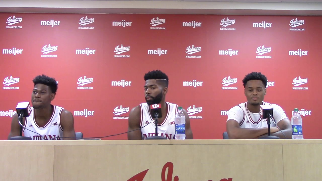 Al Durham Jr., Robert Johnson and Curtis Jones 2017-2018 media day ...