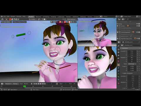 Eye Setup - Blender 2.83+ Character Princess Verachantesse - YouTube