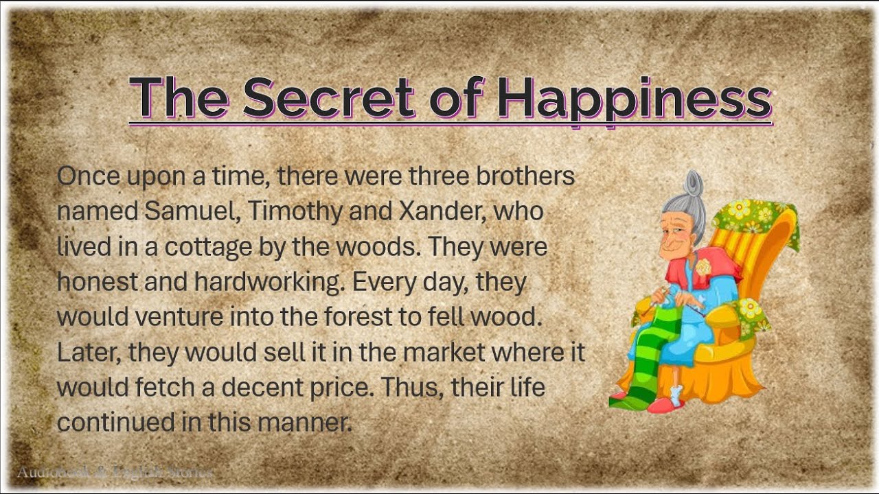 English Stories | The Secret of Happiness | Learn English Through ...