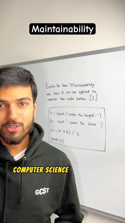Maintainability - OCR GCSE Computer Science Paper 2 - 2 marks #computerscience #gcse #alevel ...