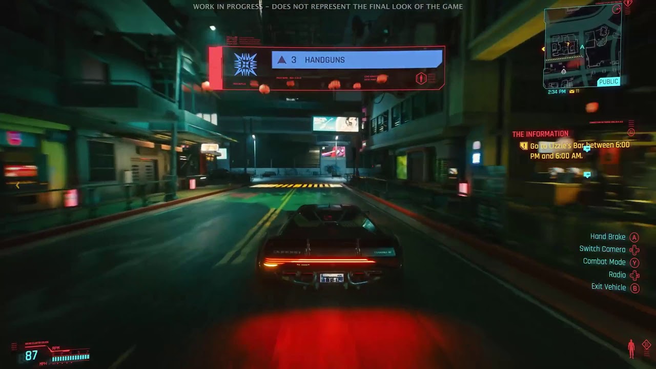 Cyberpunk 2077 - driving in the city during night [1080p] - YouTube