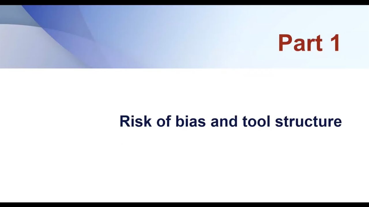 Risk of bias tools - YouTube