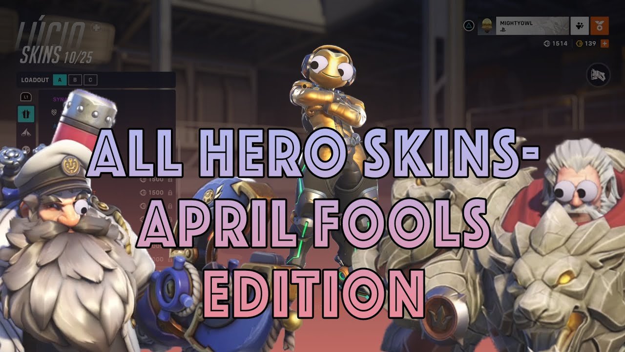 ALL Hero skins - April Fool's Day Patch - Overwatch 2 - YouTube
