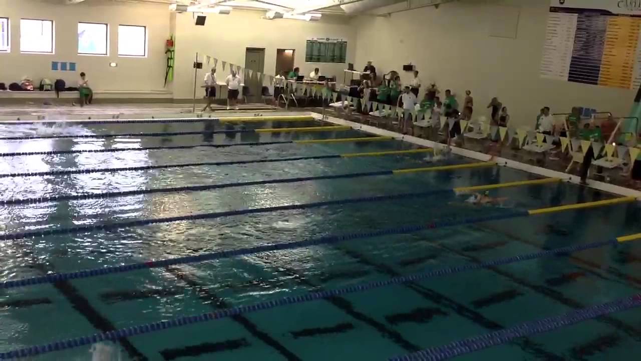 Caitlin swimming against 16yr old!!! - YouTube