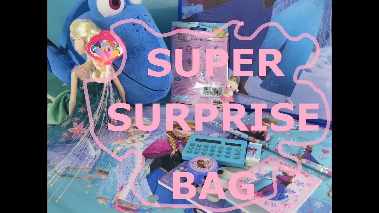 Mystery FROZEN Bag MLP Dory Blind Bag Doc Elsa Anna Super SURPRISES Fun ...