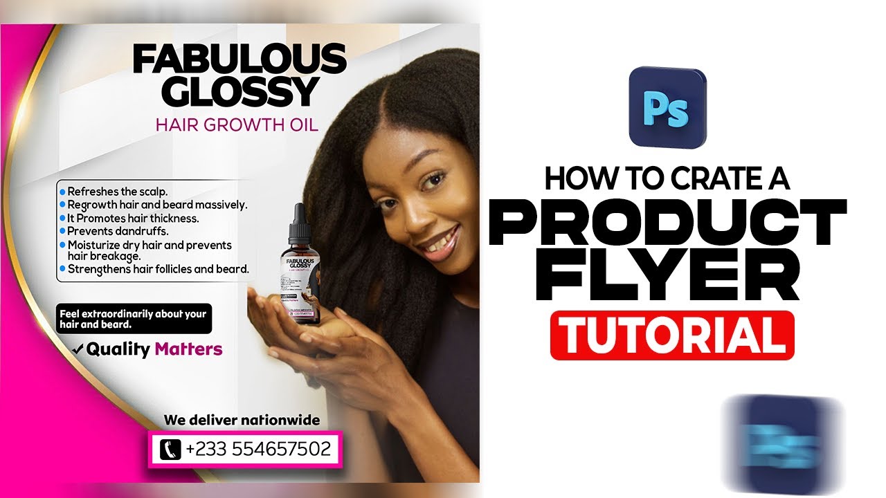 HOW TO CREATE A PRODUCT FLYER (TUTORIAL) - YouTube