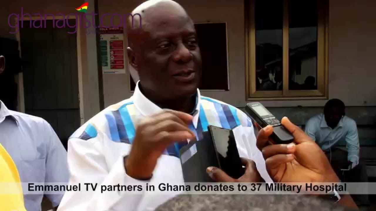 Emmanuel TV partners in Ghana donates to 37 Military Hospital - YouTube