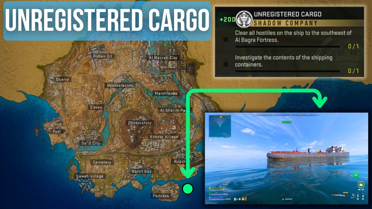DMZ UNREGISTERED CARGO MISSION GUIDE | Investigate the Shipping ...
