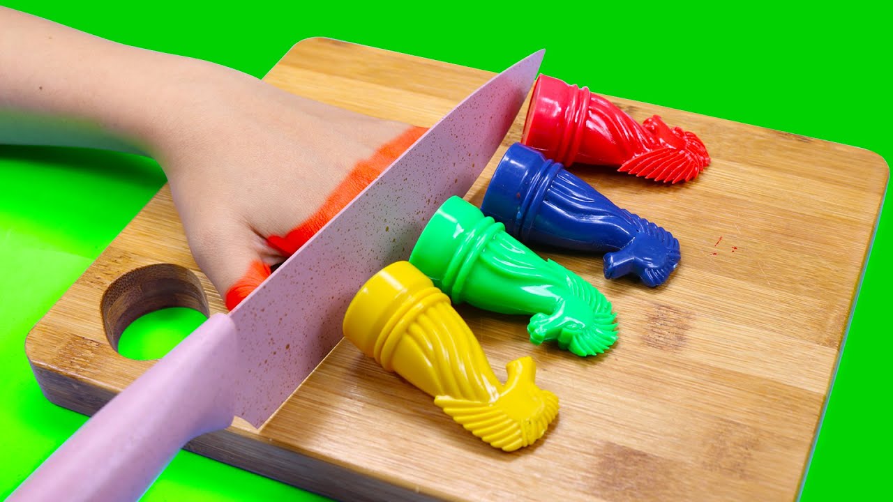 HORROR CUTTING HAND COOKING | Stop motion 🍑🍑 ASMR Stop Motion ...