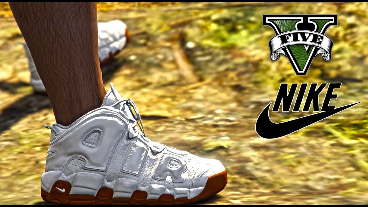 GRAND THEFT AUTO V | NIKE AIR MORE UPTEMPO MOD - YouTube