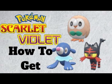 Pokemon Scarlet & Violet - How to Get All Alolan Starters - YouTube