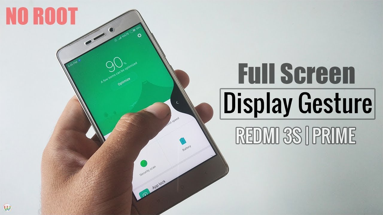 How To Install Full Screen Display Gesture On Redmi 3S | Prime [No Root ...