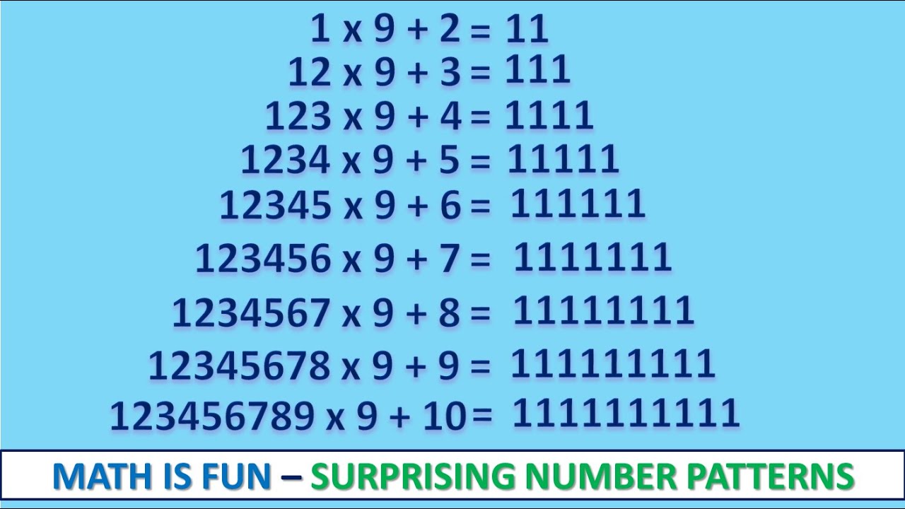 Number Pattern 2 - YouTube