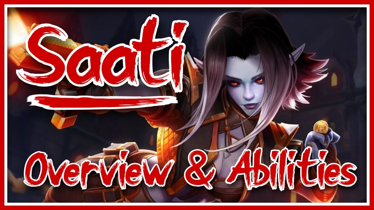 NEW Champion SAATI! - Abilities, Talents, Loadouts, and Skins - YouTube