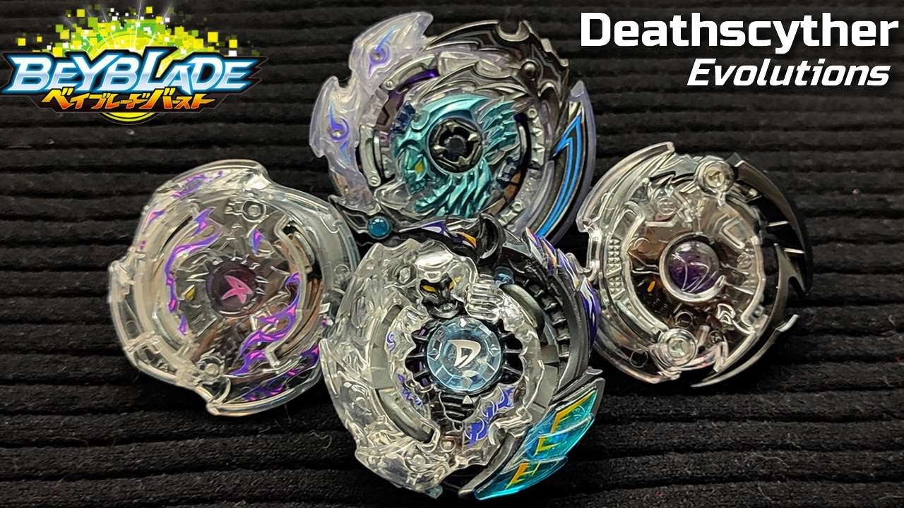 Les EVOLUTIONS de DEATHSCYTHER dans BEYBLADE BURST - YouTube