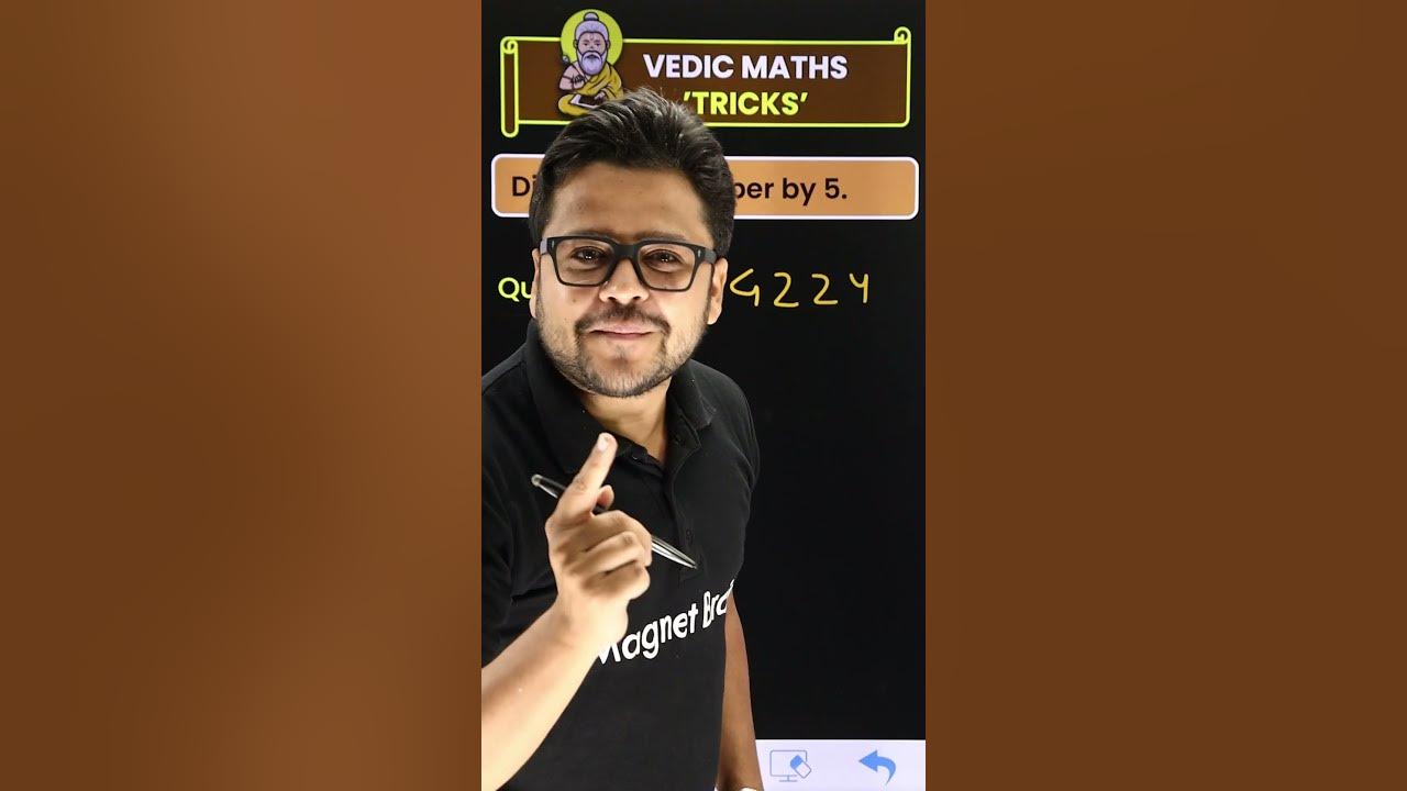 Divide any Number by 5 with this Shortcut Method 😎 | Vedic Maths Tricks #vedicmathstricks #math ...