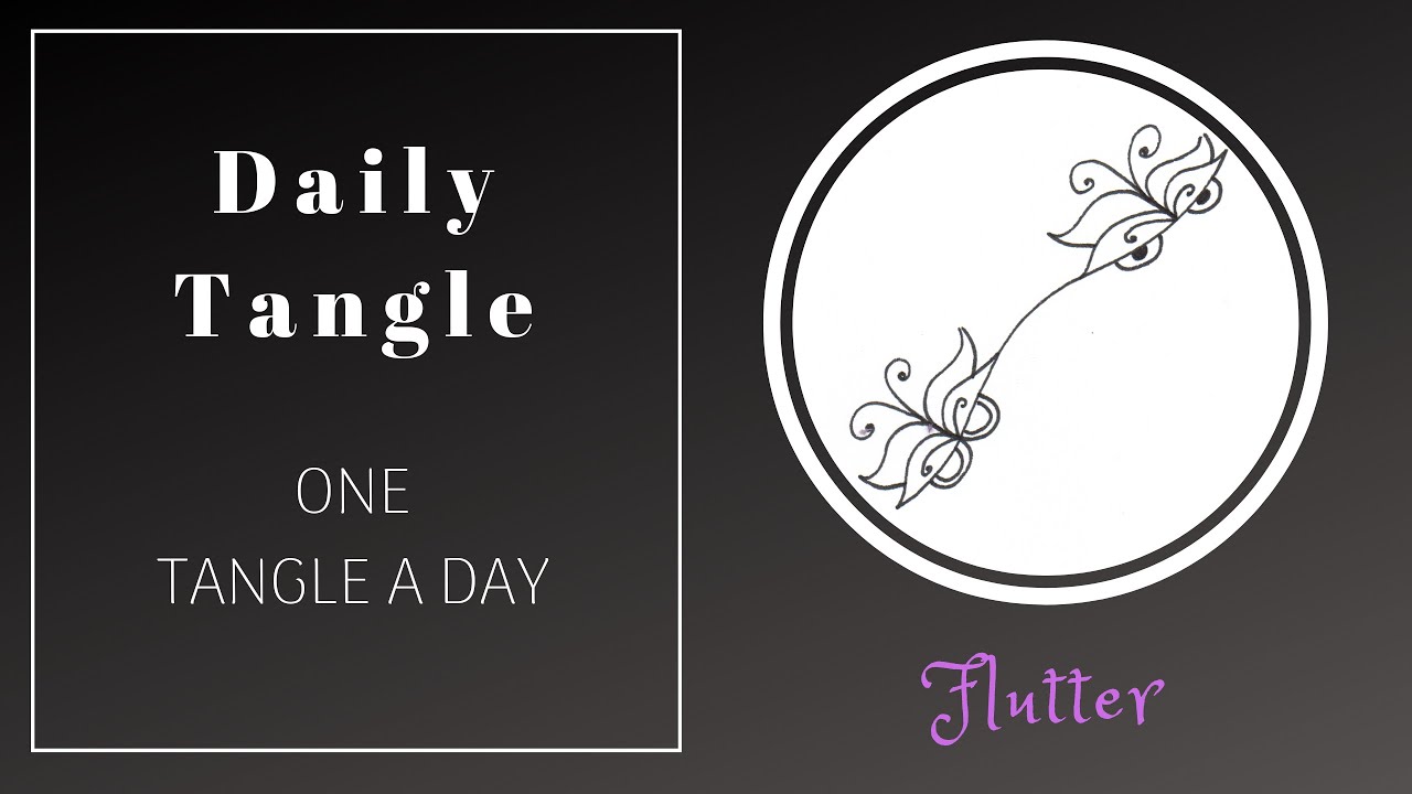 Daily Tangle - Flutter |How to draw...| - YouTube