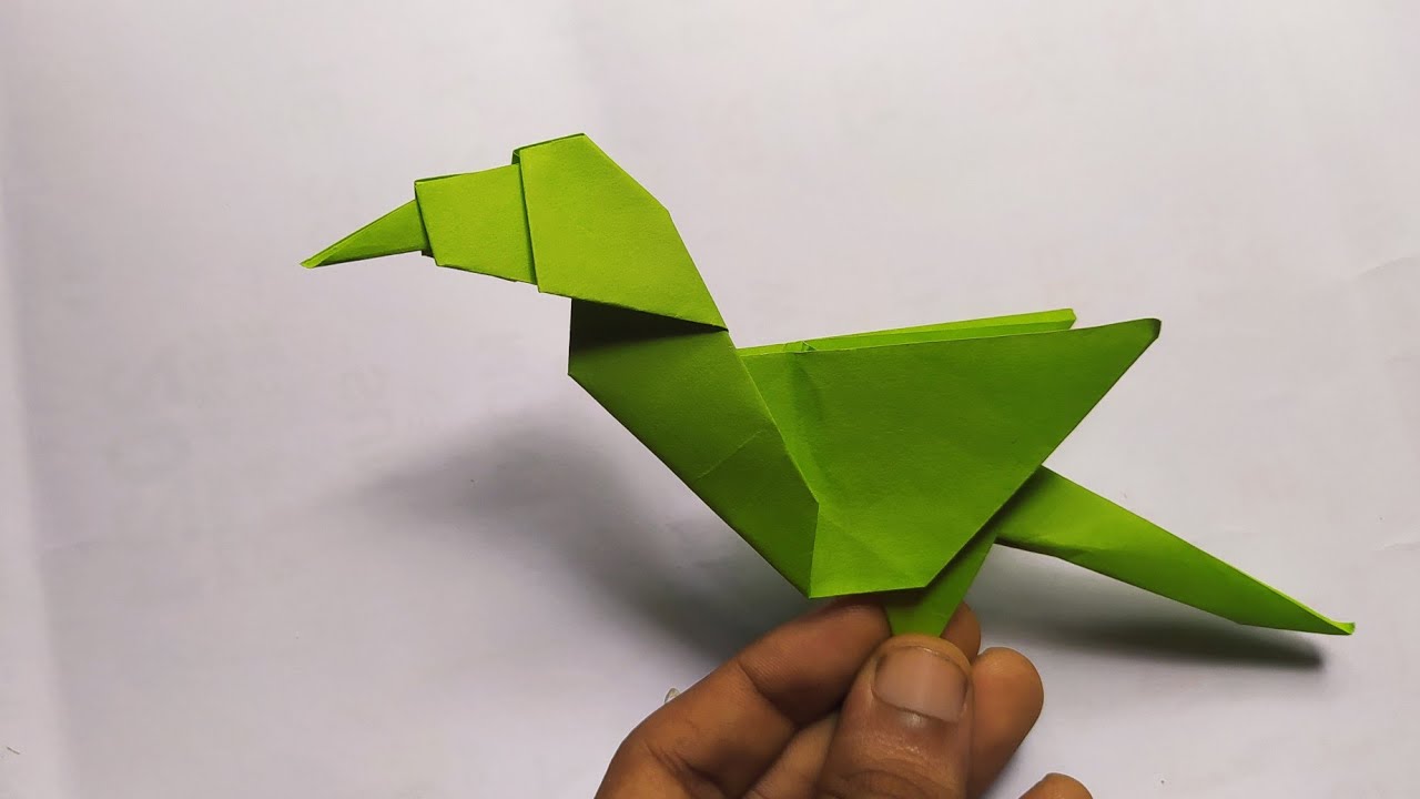 how to make a origami toucan - YouTube