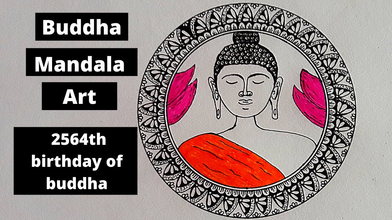 How to draw Buddha Mandala Step by Step (Easy) for Beginner | Mandala ...