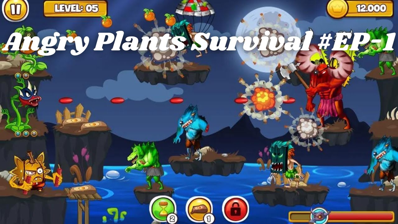 Angry Plants Survival Review Gameplay #EP-1 - YouTube
