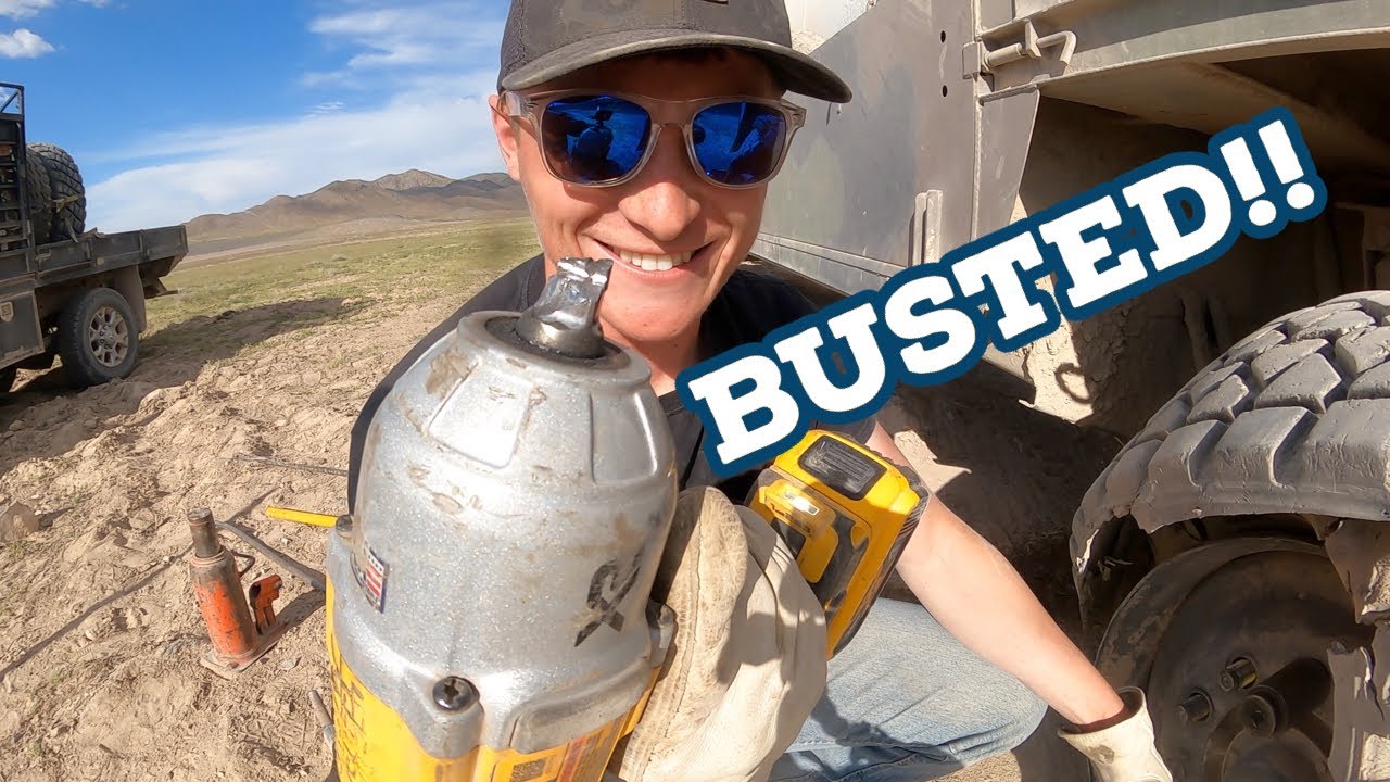 We Broke Our Impact Drill Fighting Flat Tires On The Desert! - YouTube