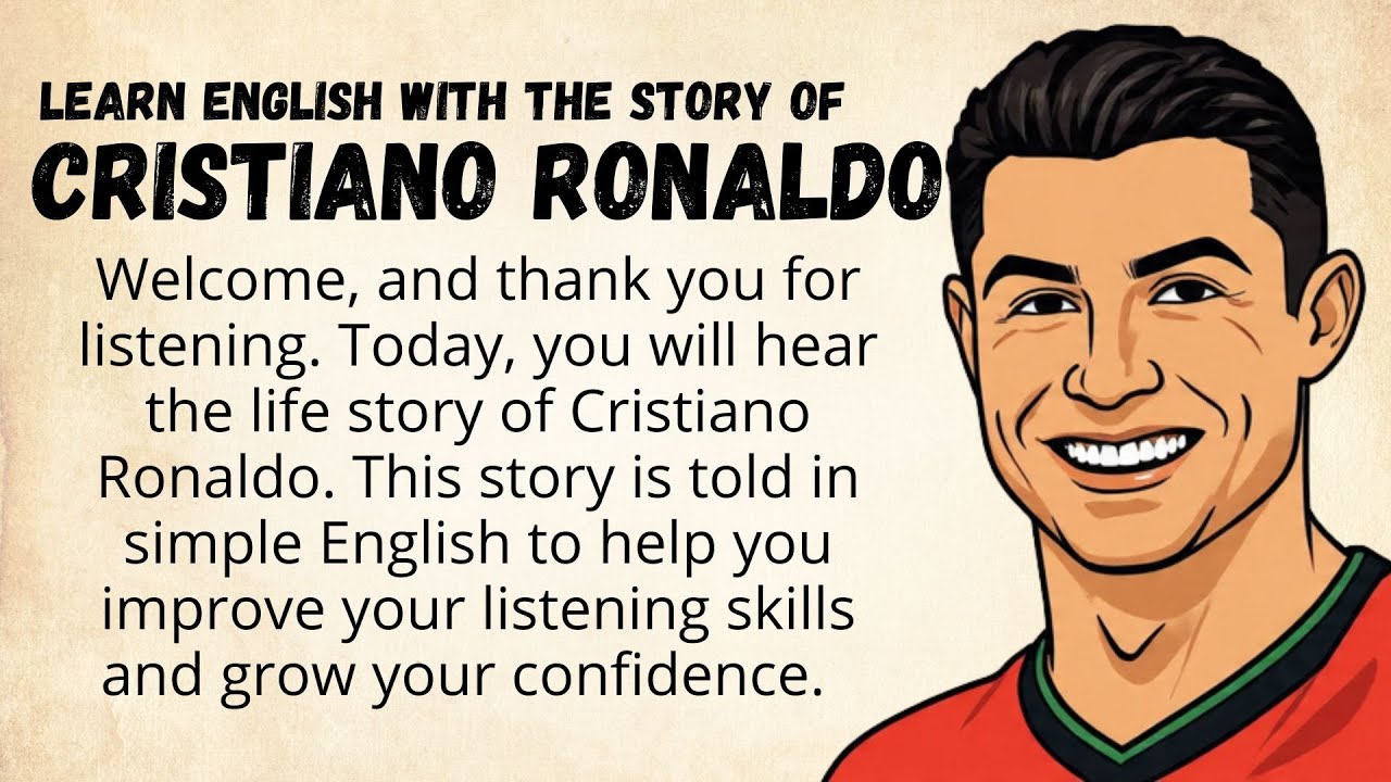 Learn English Listening — The Life Story of Cristiano Ronaldo Level 2 ...