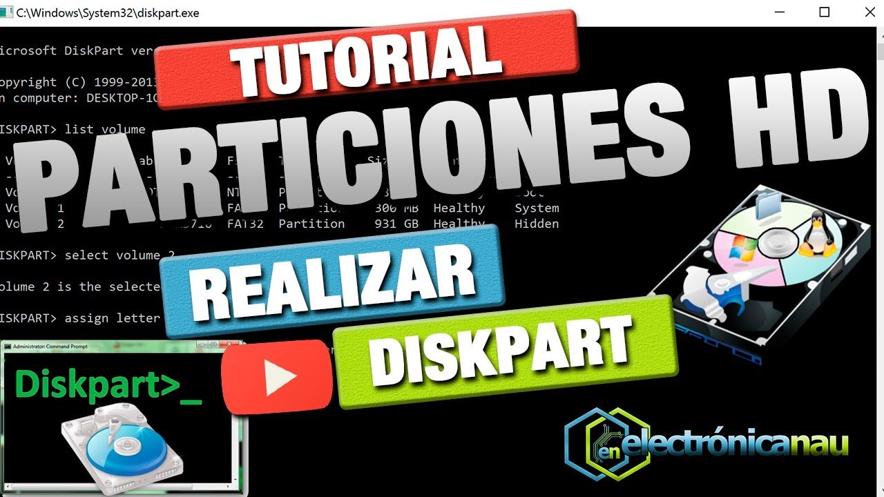 DiskPart : Realizar Particiones Primarias y Extendidas ( Logicas ) en ...