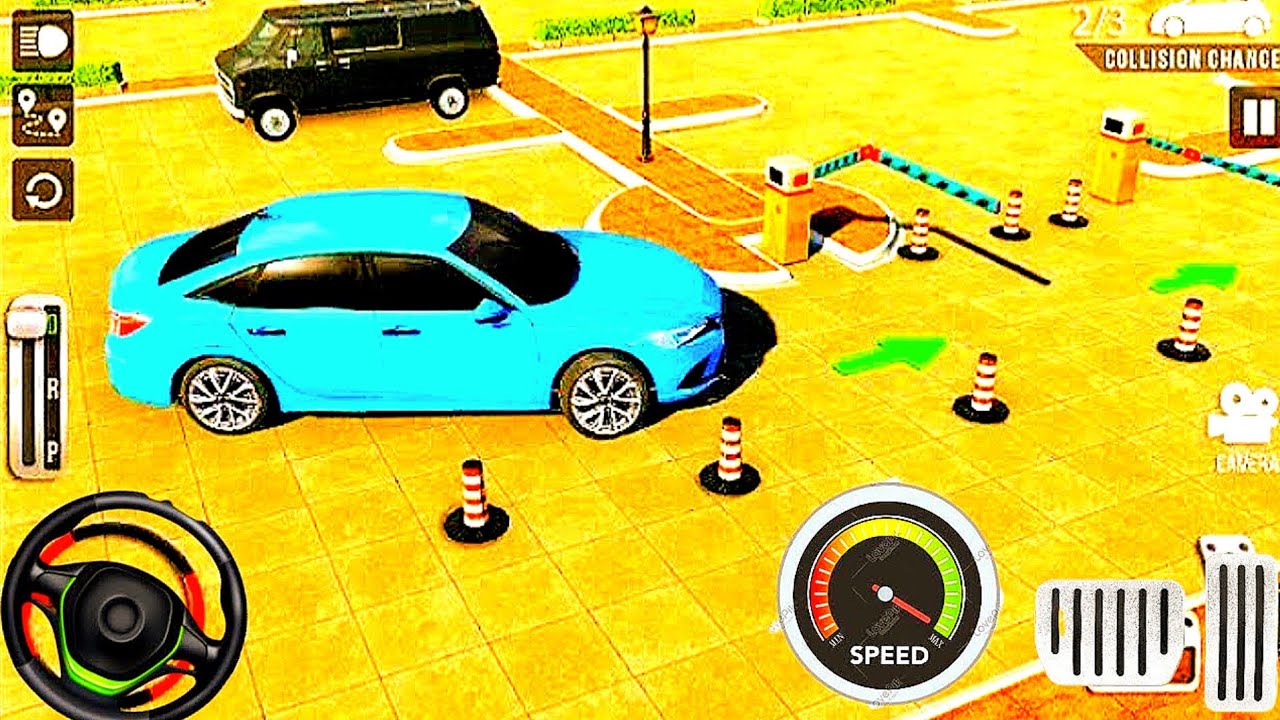 3D city car driving & parking simulator game - car parking school game ...