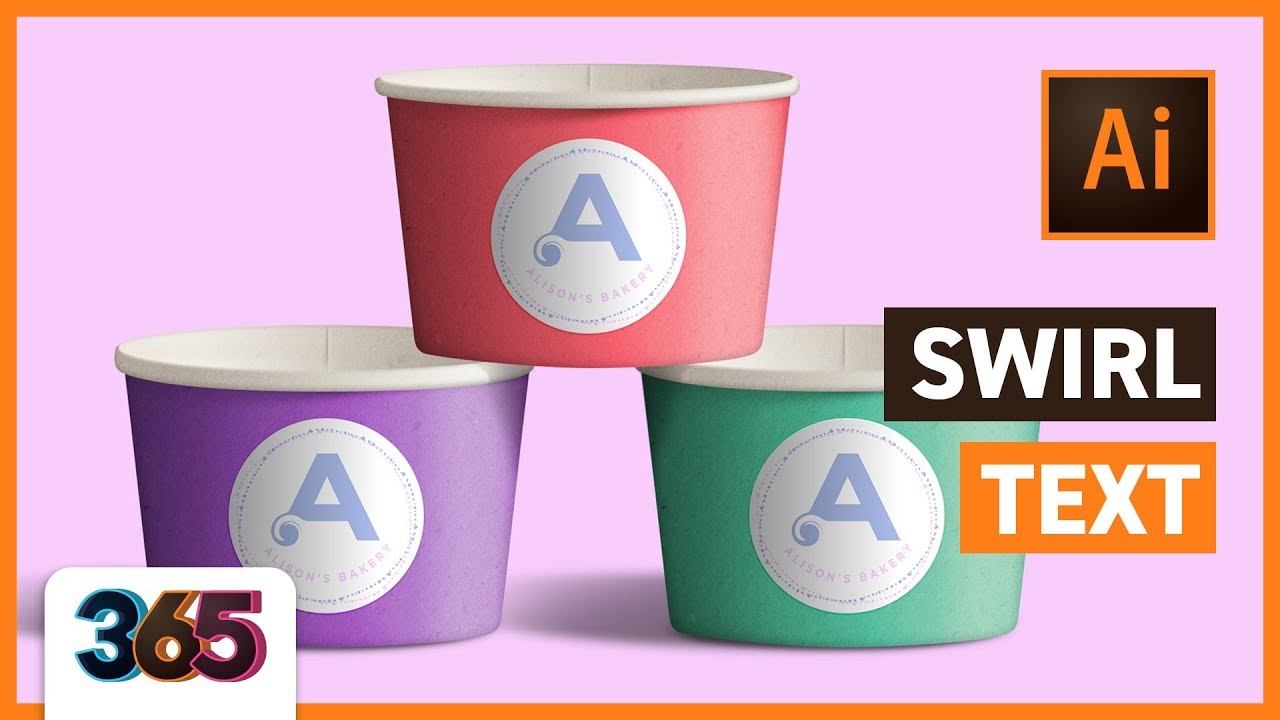 Swirl Text | Illustrator CC Tutorial #210/365 - YouTube