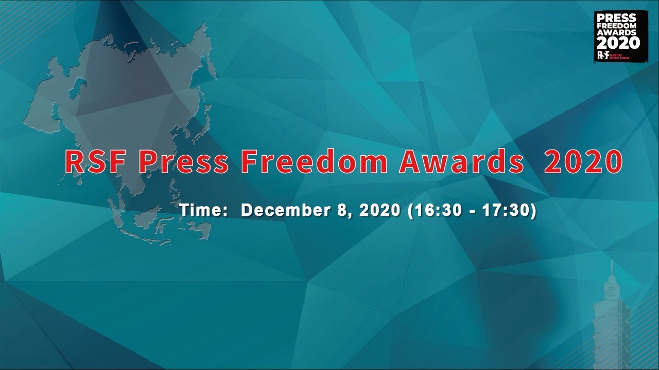 Press Freedom Awards 2020 | Reporters Without Borders - YouTube
