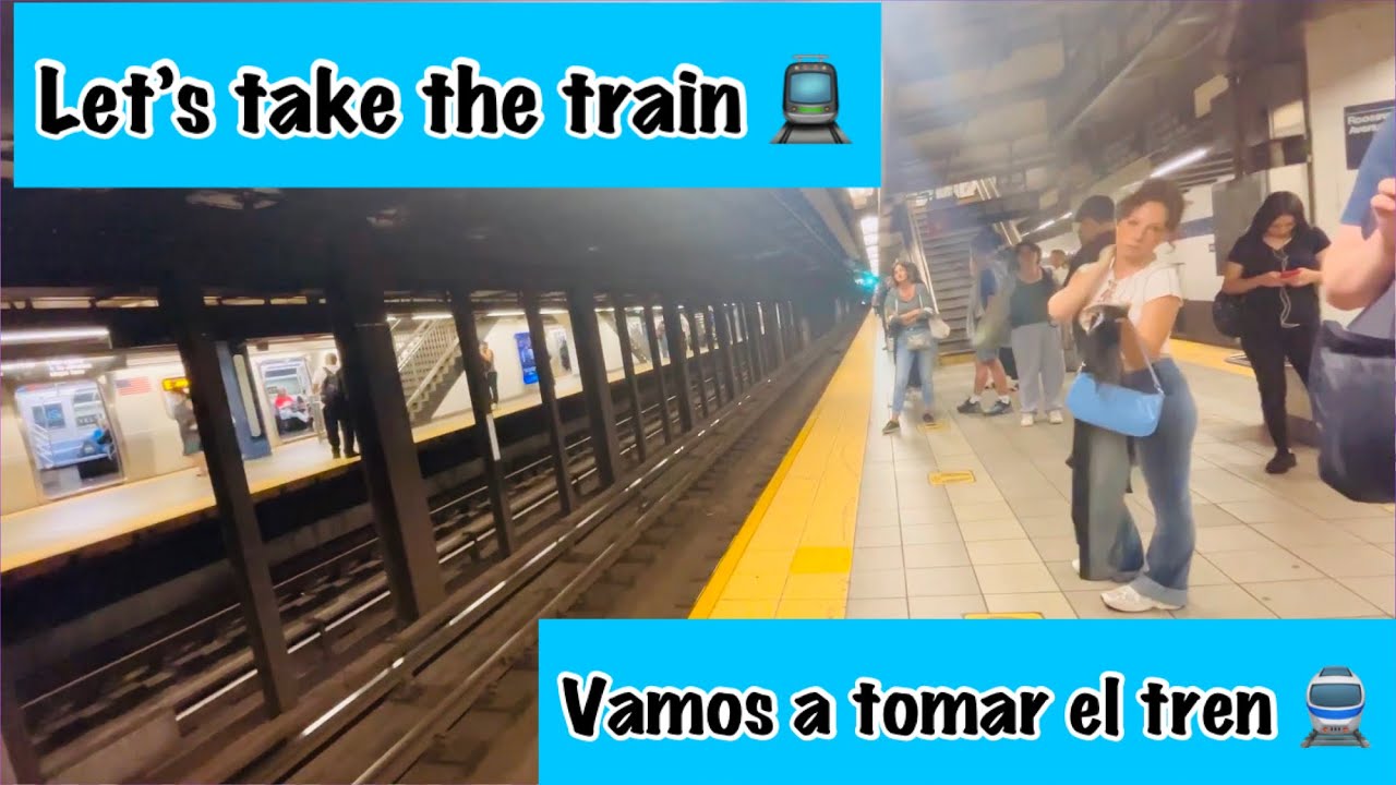 Let’s take the #train #city #usa Vamos a tomar el tren 🚆 - YouTube