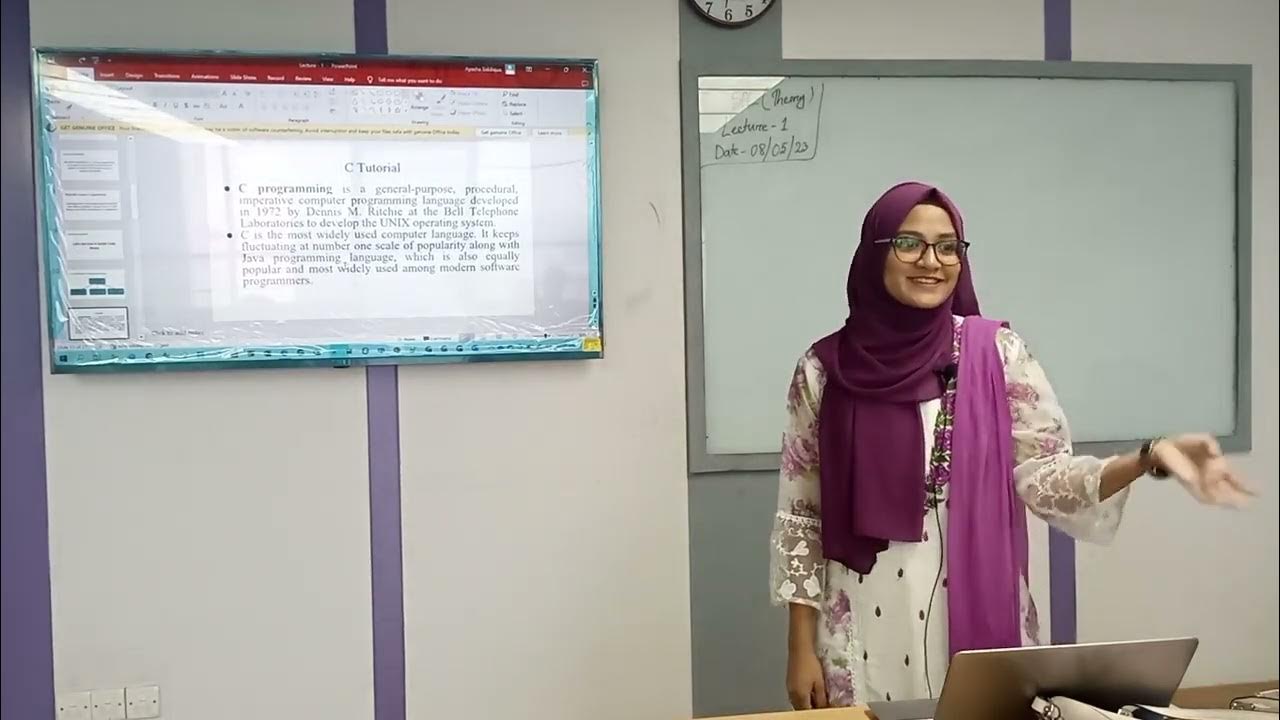 Structured Programming Language | Lecture-01 | CSE | Ayesha Siddiqua | University of Scholars ...