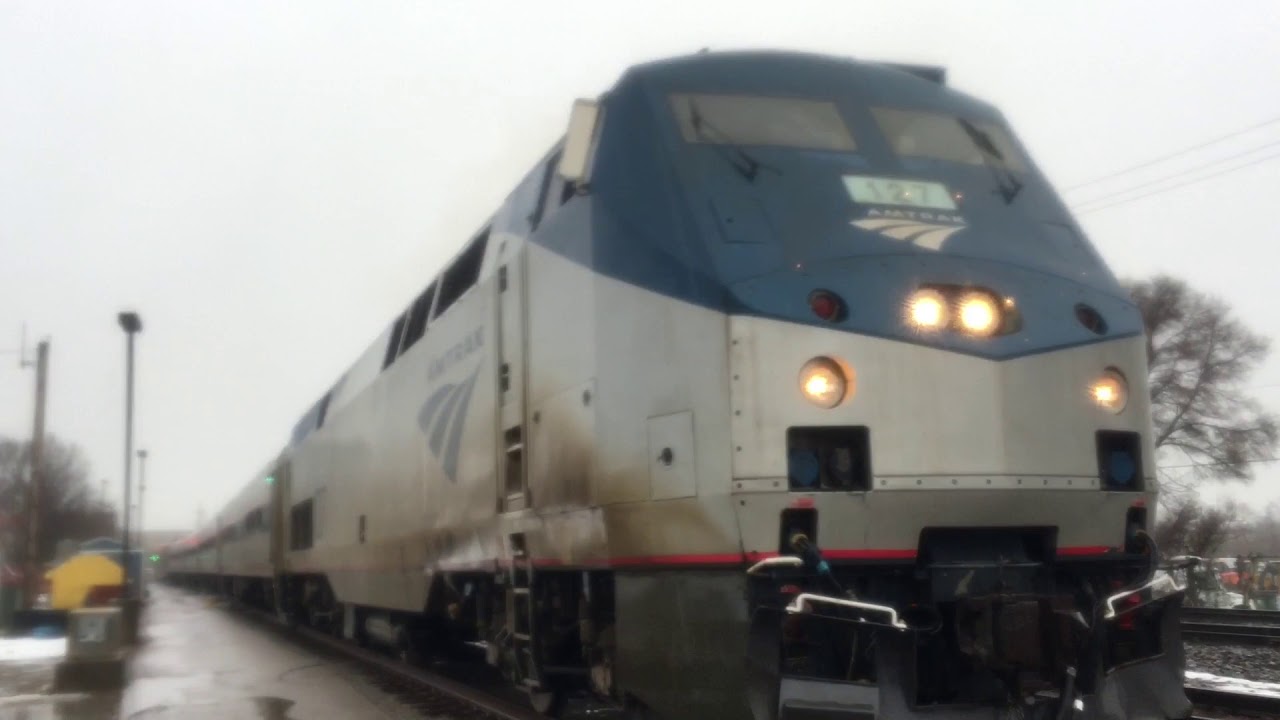 Passenger car “The Polar Express” on Amtrak 350 Wolverine With GTW 4619 ...