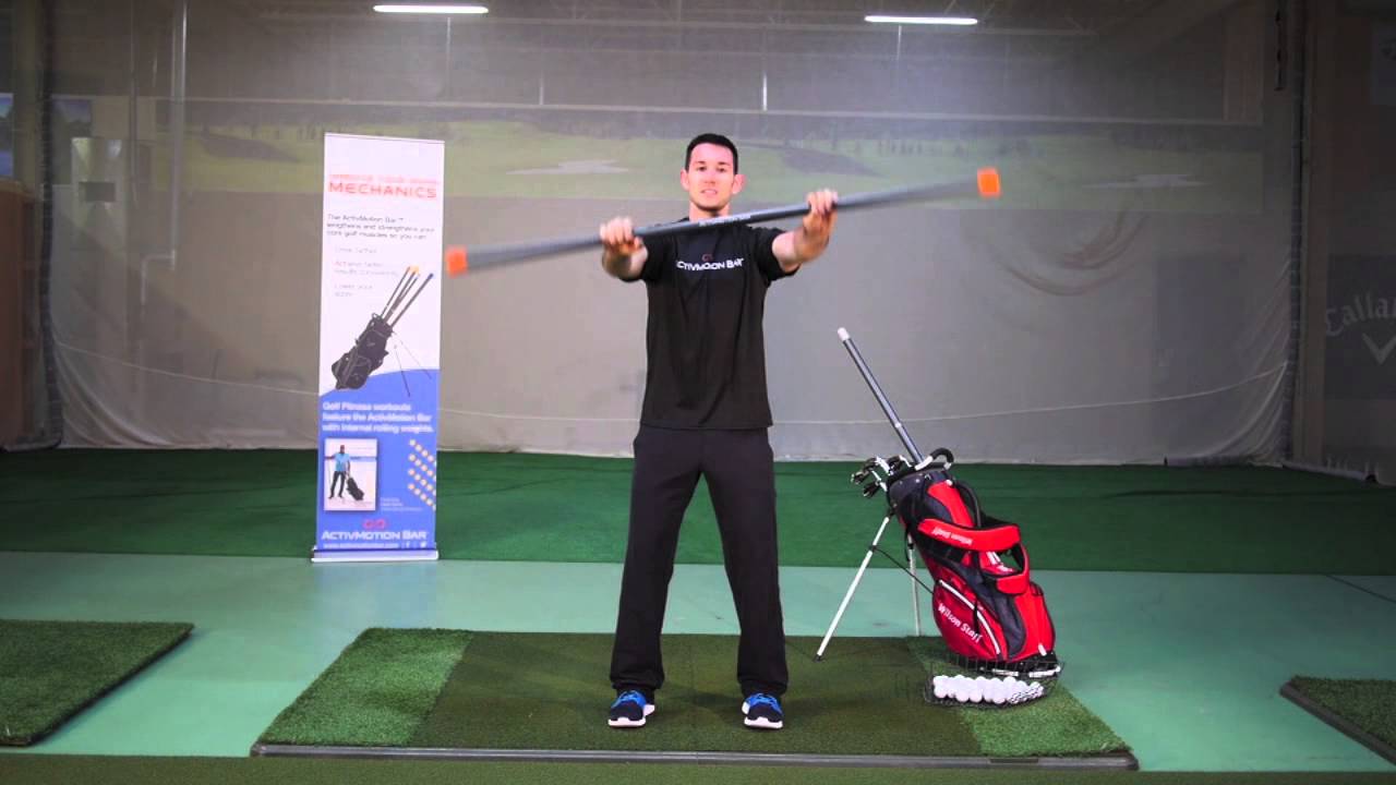 ActivMotion Bar Golf Fitness Steering Wheel Turns - YouTube