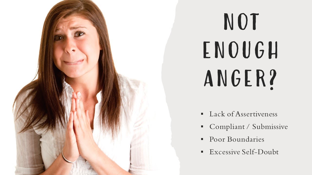 Not Enough Anger? Lack of Assertiveness, Poor Boundaries, Fear of ...